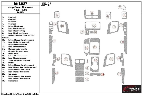Jeep Grand Cherokee Interior Parts Diagram | Cabinets Matttroy