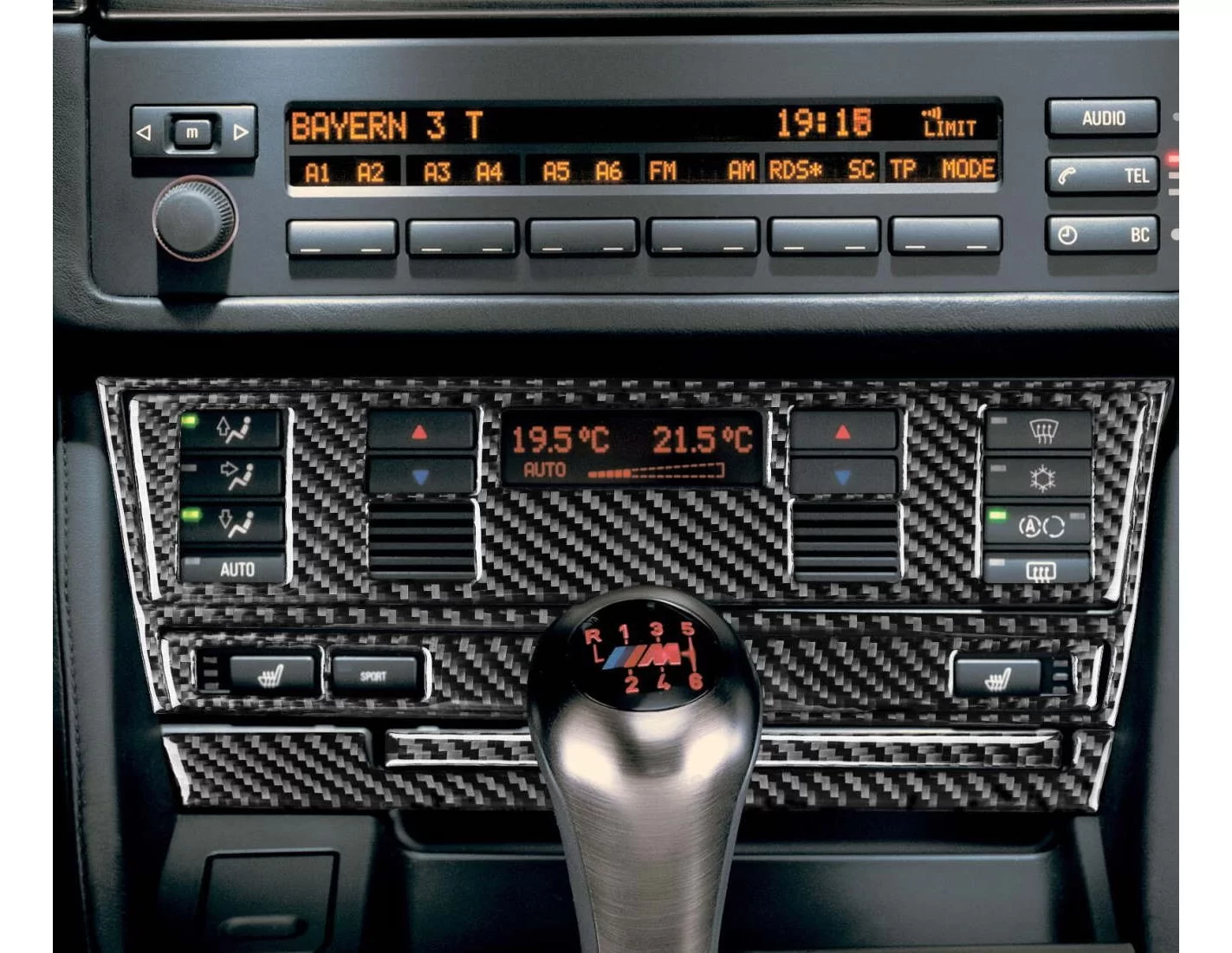 BMW 5 1998 UP With NAVI system. 36 Teilige Satz BD innenausstattung armaturendekor cockpit dekor