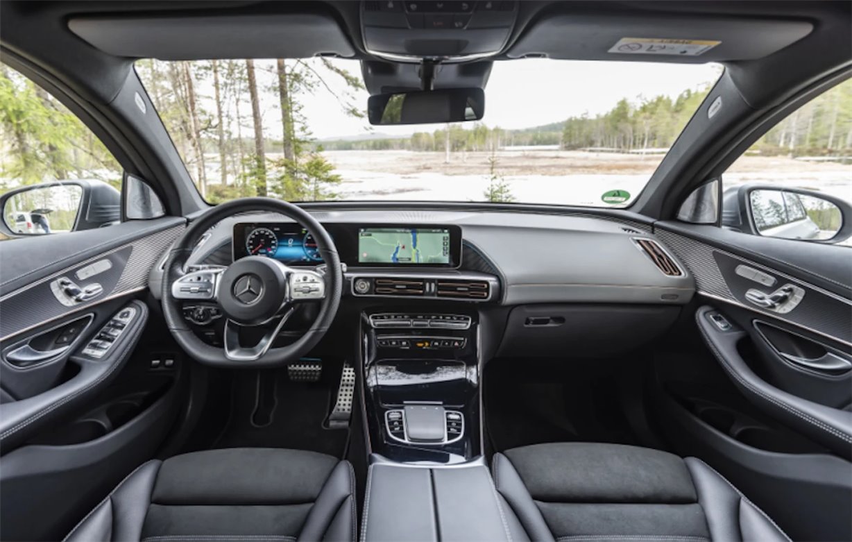 Modèle de découpe de revêtement intérieur Mercedes-Benz EQC N239 2019